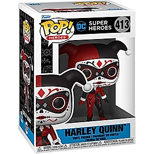 Funko Dia de Los Muertos - Harley Quinn Pop! Vinyl Figure (Bundled with Compatible Pop Box Protector Case)