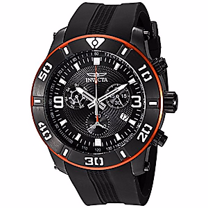 Invicta Men's 19825 Pro Diver Analog Display Swiss Quartz Black Watch