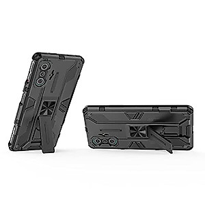 Compatible with Redmi K40 Gaming 5G Case,Shockproof Case Compatible with Xiaomi Redmi K40 Gaming 5G Case 2 in 1 Protective Cover Black