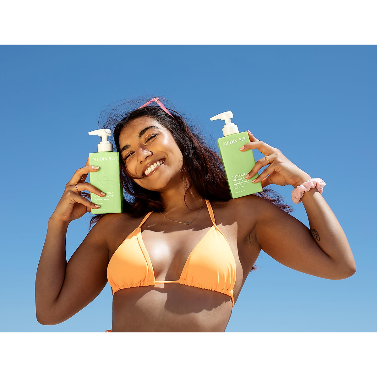 MEDIX Coconut Body Lotion + Manuka Honey Cream | Coconut Oil Lotion For Women & Men | Natural Coconut Cream Moisturizer Body Butter Skin Care Balm For Stretch Marks, Cellulite, & Dry Skin, 15 Fl Oz