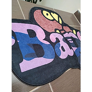 New Decor Rug,Purple Colourful Writing, 35in W* 23in L (60 * 90cm) 2X3ft,Decor Modern Rug, Hypebeast Rug, Kids Room Rug,Decor Modern Rug, Hypebeast Rug, Kids Room Rug,Floor mat