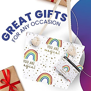 Rave Envy Rainbow Tote Bag, Beach Tote Bag - You are Magical