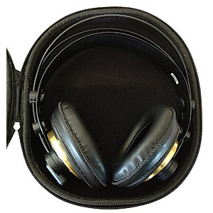 XL CASEBUDi Hard Headphone Case | Compatible with AKG, Audio Technica, Sony, Sennheiser, Turtle Beach & More | Black Ballistic Nylon