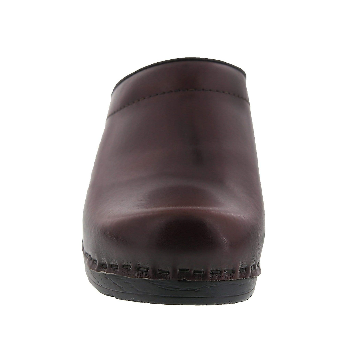 Bjork PU Open Back Leather Clogs (EU-39, Bordeaux Cabrio)