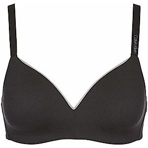 Calvin Klein Womens 2 Pack Microfiber Wirefree Bra (as1, Alpha, m, Regular, Regular, Black/Honey, Medium)