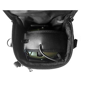 FitSand Soft Bag Compatible for Howard Leight Impact Sport OD Electric Earmuff, Includes Accessories - Safety Ear Muffs Bag Case