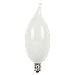 Westinghouse 4512700 7 (60-Watt Equivalent) C13 Soft White LED Light Bulb with Candelabra Base