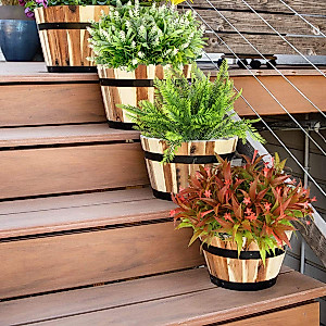 6Pcs Artificial Greenery Shrubs Fake Plants Outdoor UV Resistant Plants Faux Plastic Flocked Morning Glory Flowers for Crafts Outdoors Hanging Planter Home Kitchen Garden Patio Farmhouse Decor