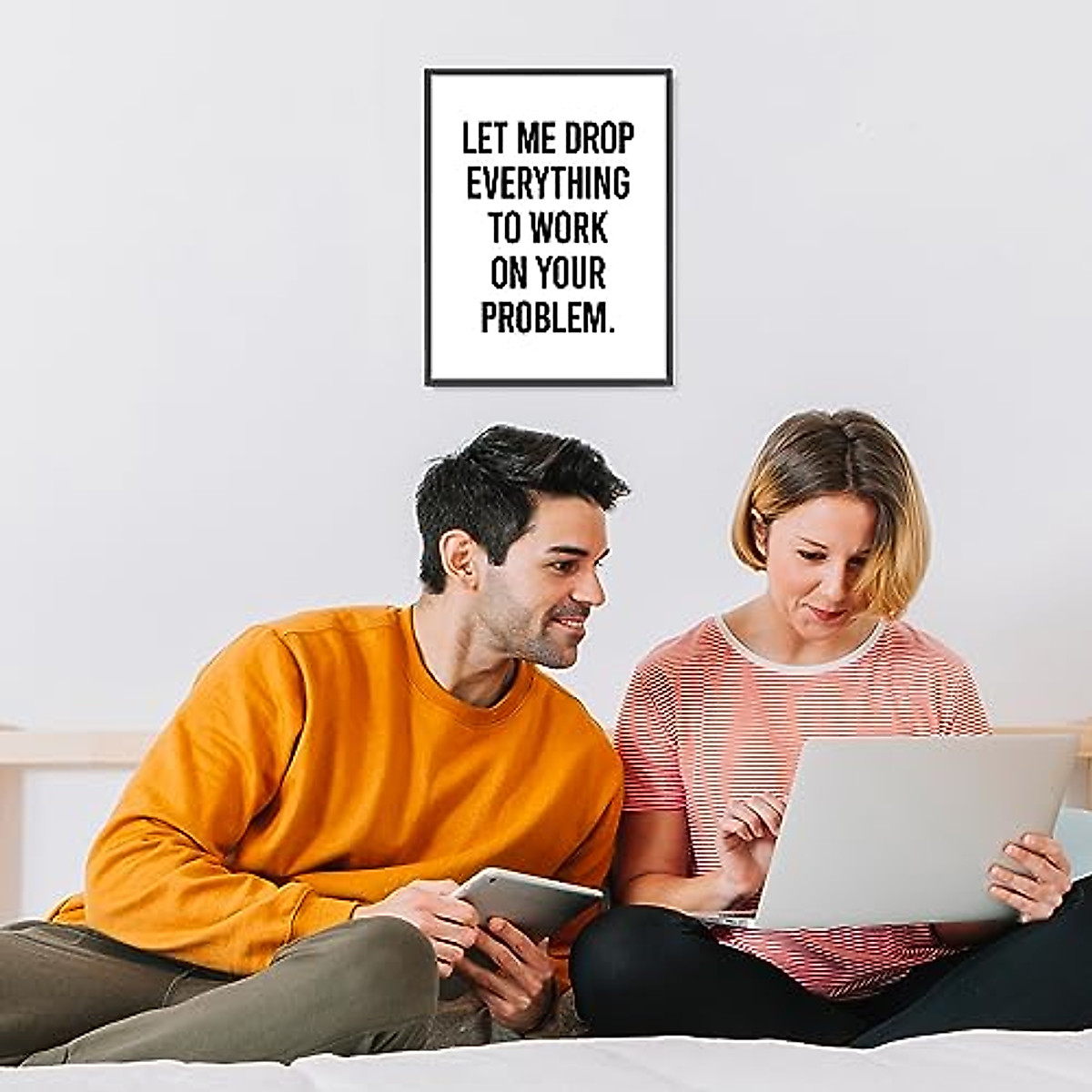 Let Me Drop Everything - Funny Wall Art, Sarcastic Wall Decor, Wall Art Print, Perect For Humorous Decor, Home Decor, Bedroom Decor, Living Room Decor For Wall, Office Decor, Unframed - 8x10