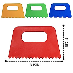 Plastic Scrapers, Scraper Sculpture Tool Pottery Tools Paint Scrapers Tools, Pack of 4