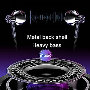 Bluetooth Headphones Noise-canceling Magnetic adsorption Neck-Hanging Wireless Sports Earbuds with Microphone,Stereo bass in-Ear Earphones with Ear Loops and soundproof Cotton,IPX4 Waterproof,16h