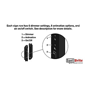 SpellBrite DISPENSARY Neon-LED Sign for Smoke Shops. 36.7" x 6.3" Ultra Bright, Energy Efficient, Long-Life LED. Visible Indoors from 500+ Feet with 8 Animation Settings (White)