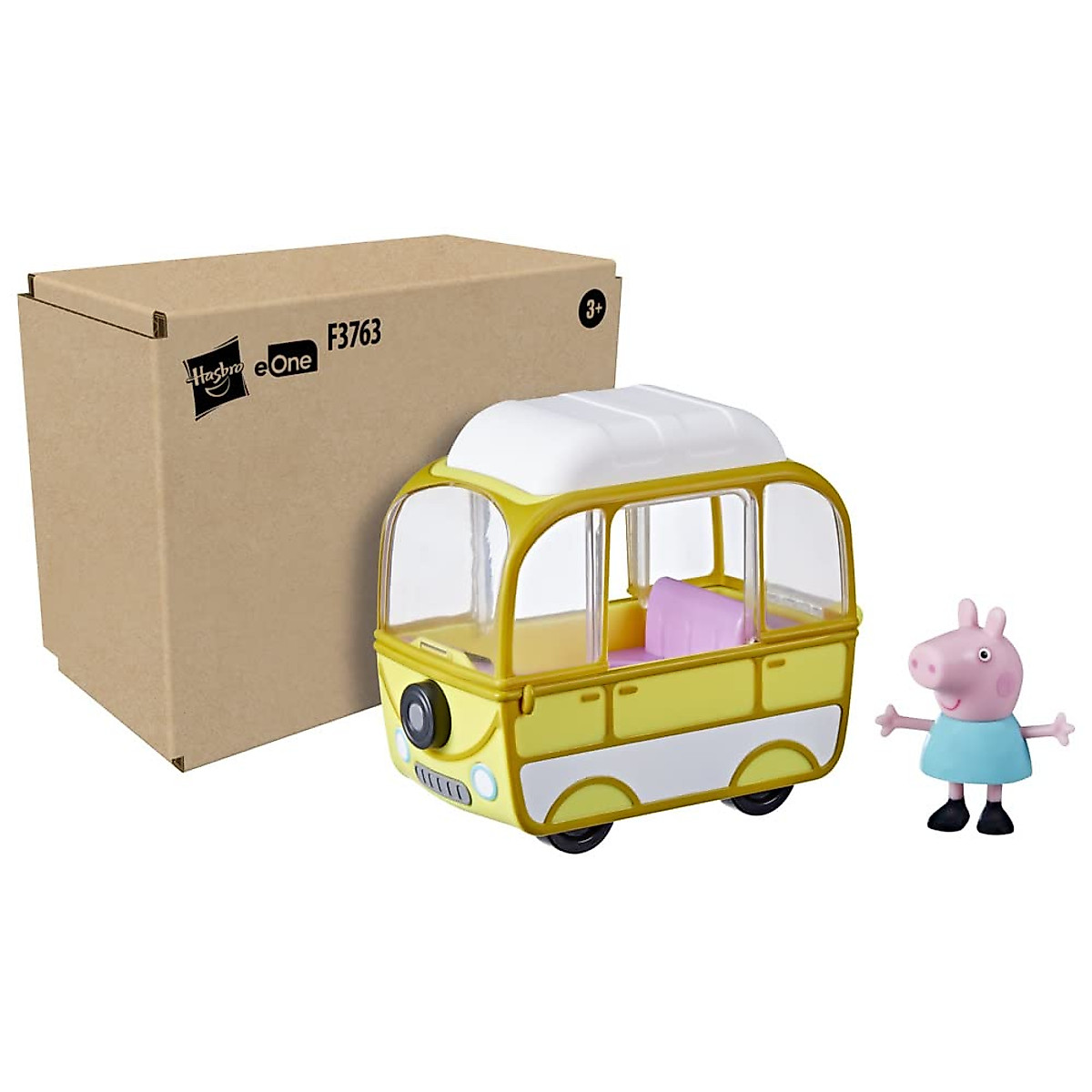 Peppa Pig Peppa's Adventures Little Campervan, Includes 3-inch Figure, Inspired by The TV Show, for Preschoolers Ages 3 and Up