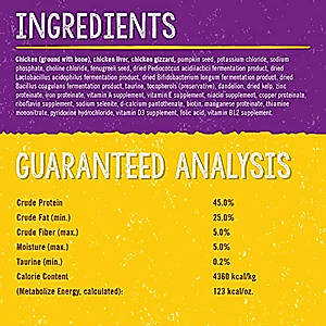 Stella & Chewy’s Freeze-Dried Raw Cat Dinner Morsels – Grain Free, Protein Rich Cat & Kitten Food – Chick Chick Chicken Recipe – 18 oz Bag