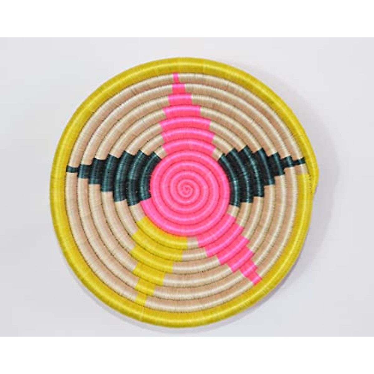 Hand Woven African Basket - Small, 8 Inches Sisal & Sweetgrass Basket - Woven Bowl - Handmade in Rwanda, SRB227