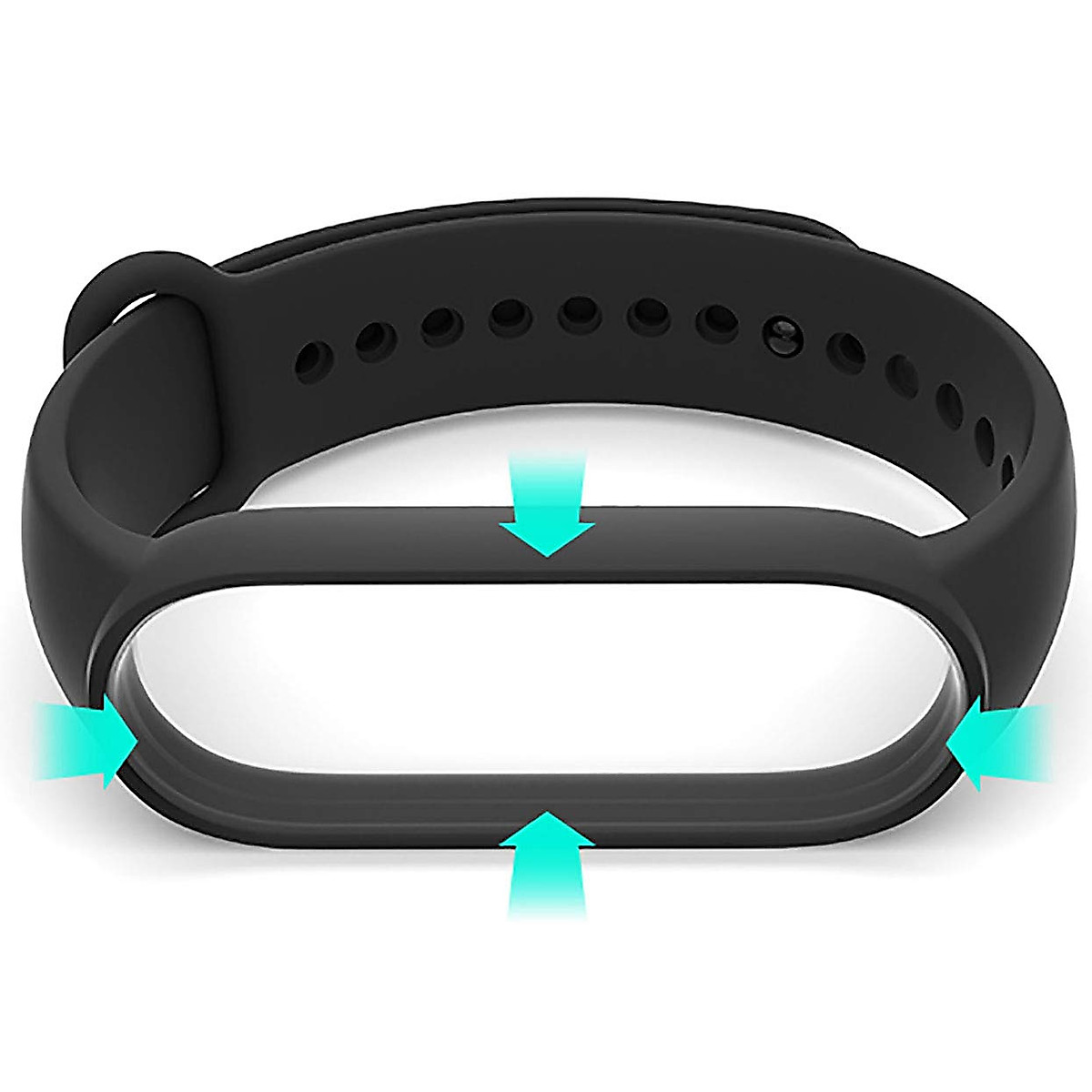 Yuuol Replacement Bands Compatible with Xiaomi Mi Band 6/Xiaomi Mi band 5/Amazfit Band 5, Soft Silicone Wristbands, Sport Adjustable Wrist Strap for Women Men