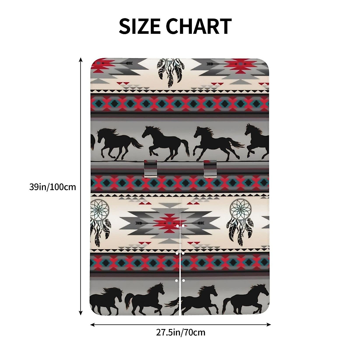 Turquoise Aztec Horse Native Indian Baby Car Seat Canopy Cover Multi Use Nursing Cover for Newborn Car Seat Canopy Mom Nursing Breastfeeding Covers Newborn Shower Gift