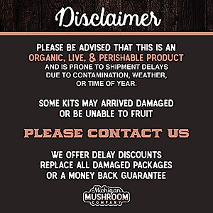 Grow Your Own Mushrooms Kit - Lion's Mane Mushroom - 5lb Indoor Grow Kit - Grow up to 4 Pounds