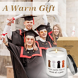 Gleevera Congratulations Gift for Women Men, Cute Congrats Gift Graduation Promotion New Job Gift for Him Her - Handmade Scented Candle