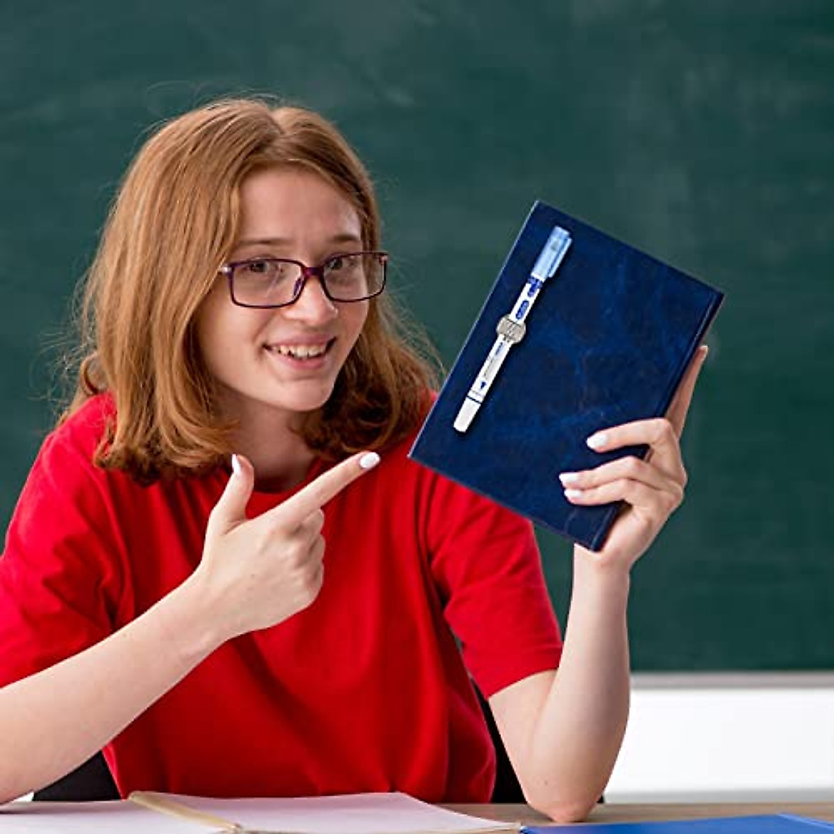 Colarr 50 Pieces Metal Pen Holder Clips Self Adhesive Pen Pencil Organizer with Adjustable Spring Loop Manganese Steel Pen Clip for Whiteboard Refrigerator Erase Board and Bulletin Board Map (Silver)