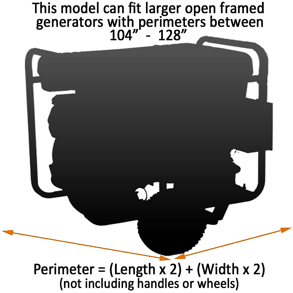 GenTent XL Generator Running Cover - Universal Kit (Standard, Grey) - for Larger Open Frame Generators