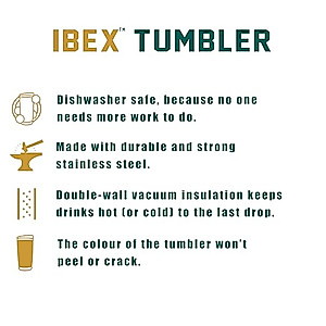 iBEX Tumbler 20 oz Stainless Steel Vacuum Insulated Tumbler With Magnetic Slider Lid (Grey)