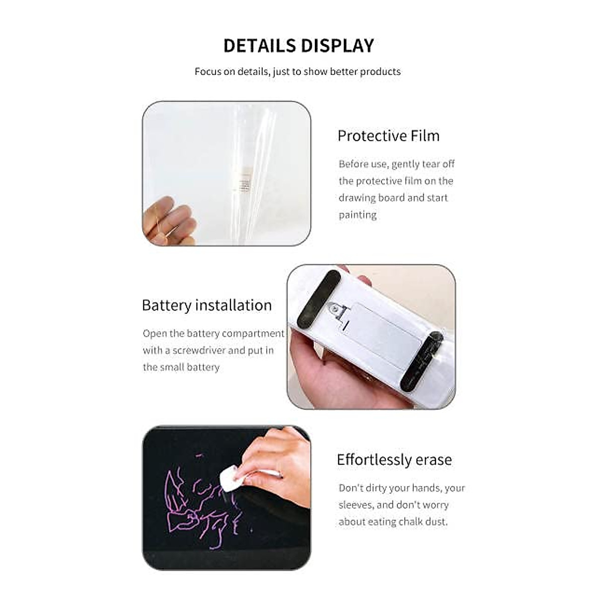 Magic 3D Luminous Eraseable, Drawing Board, Preschool Kids 3 and up. Educational Fun Learning! Boys and Girls