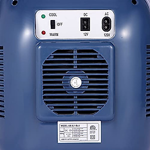 Uber Appliance UB-XL1-BLUE Mini Fridge, 9L, Navy Blue