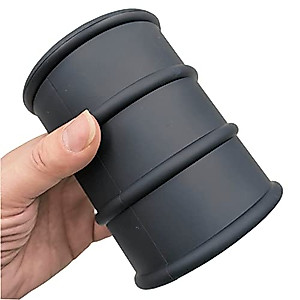 vitakiwi 500ml Large Silicone Containers Glow In The Dark, Non-stick Food Storage Jar with Barrel Shape Multi Use (1)