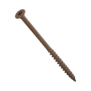 Nuvo Iron Deck Screws Box #8 x 3-250 Count, Brown