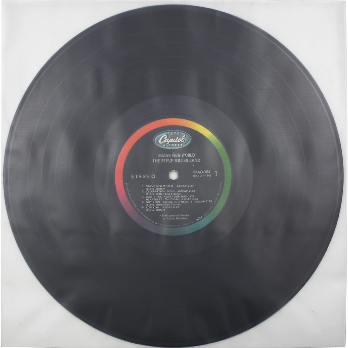 (1000) Plastic 3Mil Thick Inner Sleeves for 12" Vinyl Records - 12IH03 - Protect Against Dust!