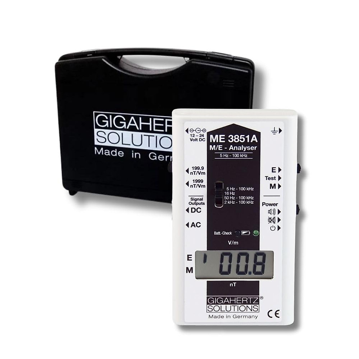 GIGAHERTZ SOLUTIONS ME3851A Professional EMF Meter 5Hz - 100kHz with Frequency Filter