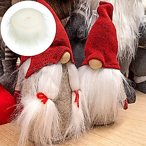 Faux Fur Ribbon DIY Shaggy Plush Faux Fur Fabric Precut Strips Handmade Super Soft White