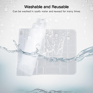 Keyboard Cover Skin for 2024 New Magic Keyboard with Touch ID and Numeric Keypad Model A3119 Ultra Thin Keyboard Protector, 2024 Magic Keyboard Accessories, Clear