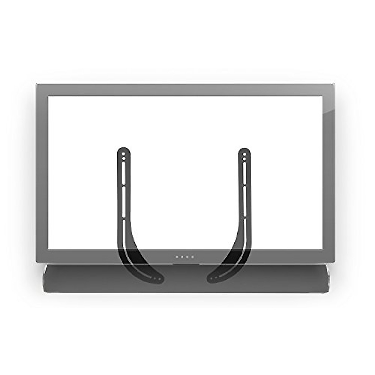 Mount-It! Soundbar Mount, Universal Sound Bar TV Bracket for Mounting Above or Under TV, Fits Sonos, Samsung, Sony, Vizio, Adjustable Arm Fits 32 to 70 Inch TVs, 33 Lbs Capacity, Black