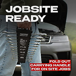 Jaeger 26pc IN/MM TIGHTSPOT Ratcheting Wrench Set - MASTER SET With Inch & Metric Ratchet Speed Wrenches And A Quick Access Wrench Organizer - Our standard in combination wrench sets from gear to tip