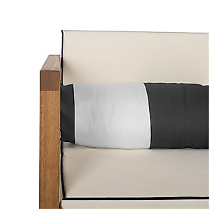 SAFAVIEH Outdoor Collection Alda Natural/ Beige Cushions/ Striped Bolster Pillows 4-Piece Conversation Patio Set