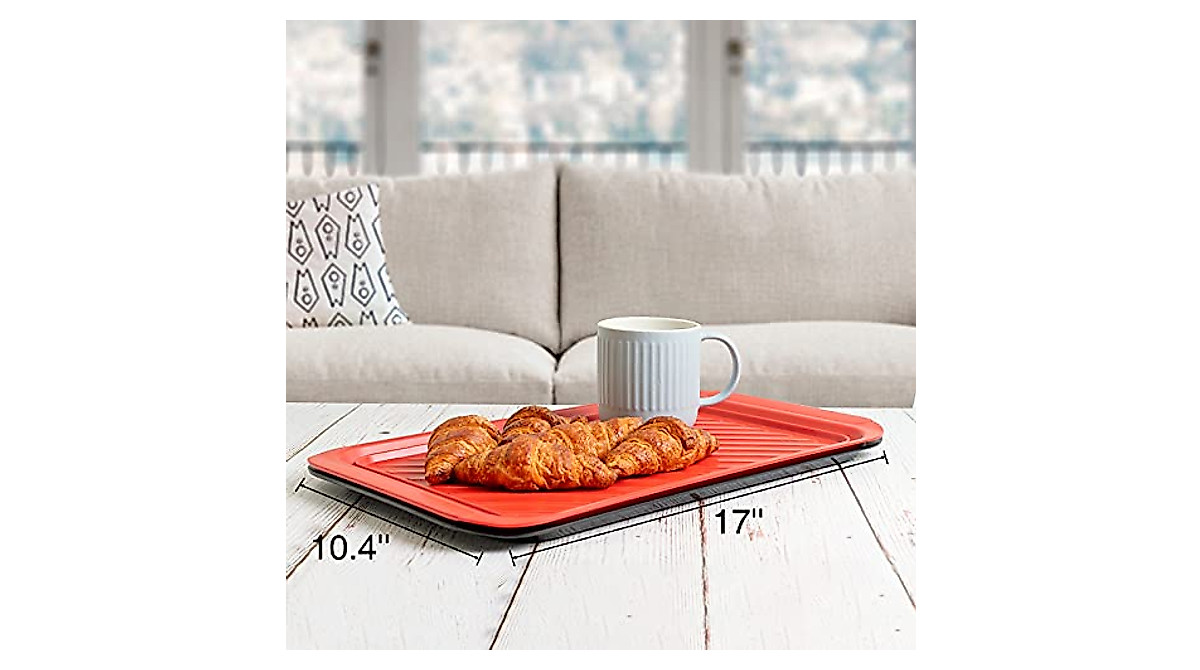 TP Melamine Serving Trays for Outdoor BBQ & Parties | Set of 2