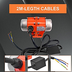 Small Concrete Vibrator Industrial Vibration Motor Single Phase 100W AC 110V 3600Rpm Aluminum Alloy Vibrating Vibrators for Sand Shaker Table