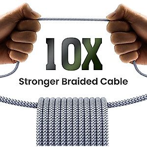 [Apple MFi Certified] iPhone Charger Fast Charging 3-Pack 3FT Lightning Cable Nylon Braided iPhone Charger Cord Compatible with iPhone 14 13 12 11 Pro Max XR XS X 8 7 6 Plus SE iPad and More 3FT