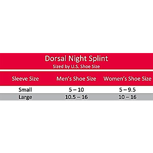 Cramer Dorsal Night Splint for Effective Relief From Plantar Fasciitis Pain, Arch Foot Pain, Slip Resistant Sleep Support, Comfortable Alternative to Posterior Splint for Plantar Fascia Relief, Large