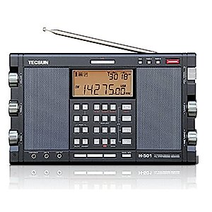Tecsun H501 Digital Worldband AM/FM Shortwave Longwave Radio with SSB Reception, Dual Speakers, & MP3 Player, Matte Black