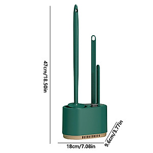 CCACHE Toilet Brush Holder Set, Toilet Bowl Cleaner Brush with a Wall Mount Bracket, Effortless Storage Toilet Brush Set, Efficient Cleaning Toilet Scrubber, Toilet Scrubber Set for Toilets