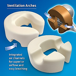 Breathe Easy Face Down Pillow - Premium Adjustable Cradle Providing Superior Comfort. Best for Prone Face-Down Resting, as a Home Massage Headrest, or Contoured Post-Eye Surgery Support.