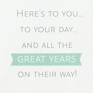 Hallmark Paper Wonder Pop Up 40th Birthday Card (Here's to You)