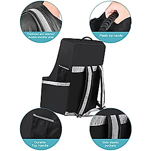 Car Seat Bags for Air Travel, Heavy Duty Carseat Travel Bag for Airplane, Gate Check Bag for Car Seats, Waterproof Large Backpack, Carseat Travel Cover - Baby/Toddler Travel Essentials for Flying