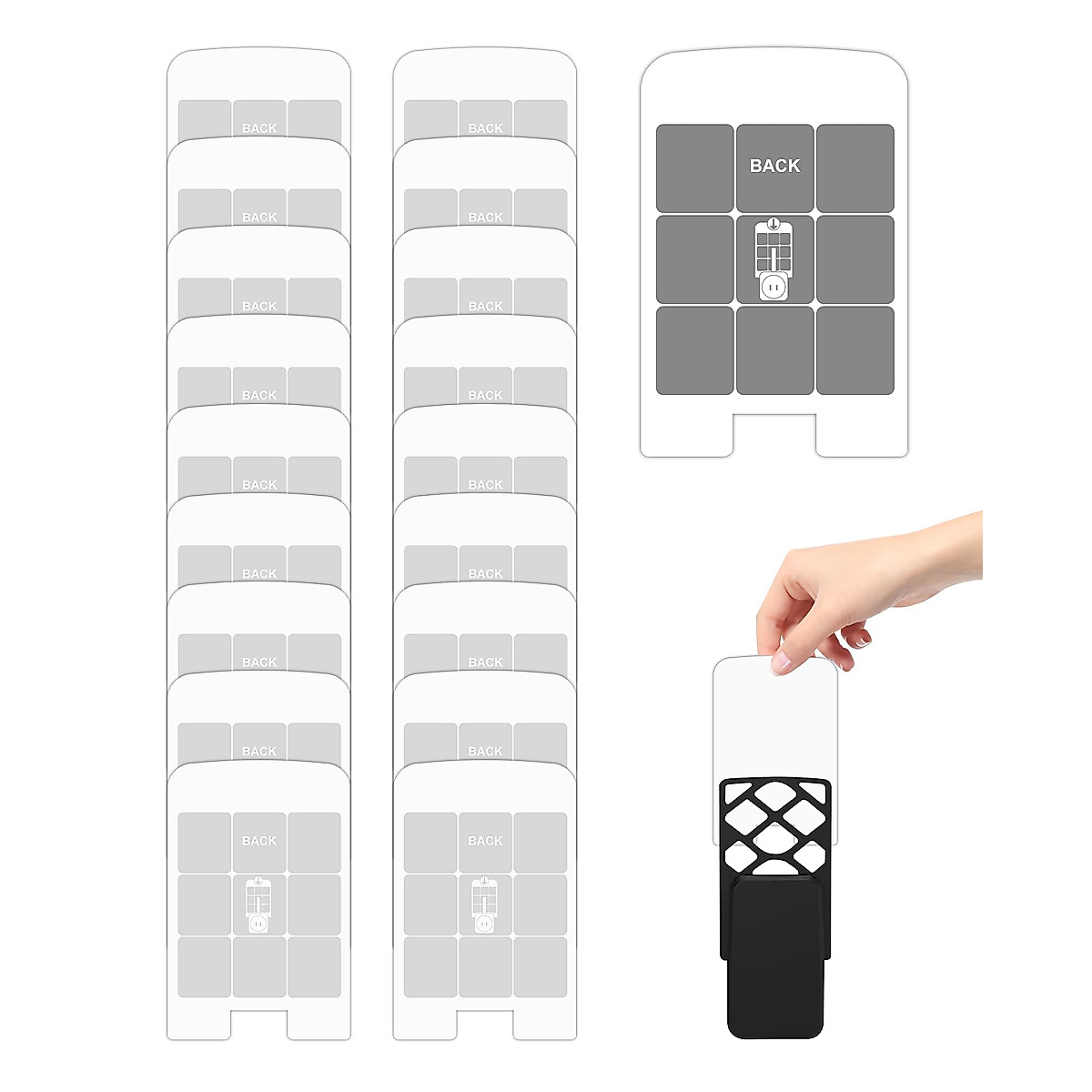 20 Pcs Refill Glue Card Compatible with Dynatrap DT3007 Indoor Plug-in Fly Trap, 23007 Replacement Sticky Cards for Dyna Trap Insect Trap