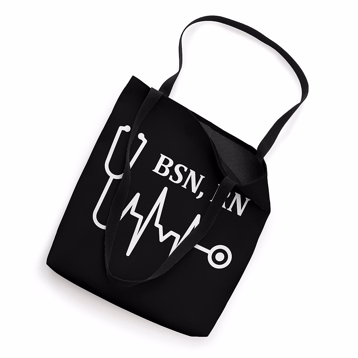 BSN RN Registered Nurse Medical Stethoscope Heartbeat EKG Tote Bag