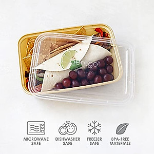 Bentgo® Prep 60-Piece Meal Prep Kit - 1, 2, & 3-Compartment Containers with Custom Fit Lids - Microwaveable, Durable, Reusable, BPA-Free, Freezer & Dishwasher Safe Storage Containers (Gleam Metallics)