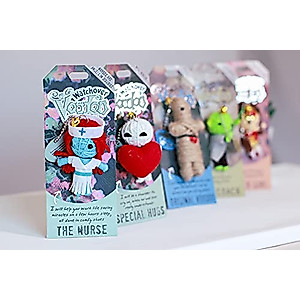 Watchover Voodoo - String Voodoo Doll Keychain – Novelty Voodoo Doll for Bag, Luggage or Car Mirror - Wine-O Woman Voodoo Keychain, 5 inches